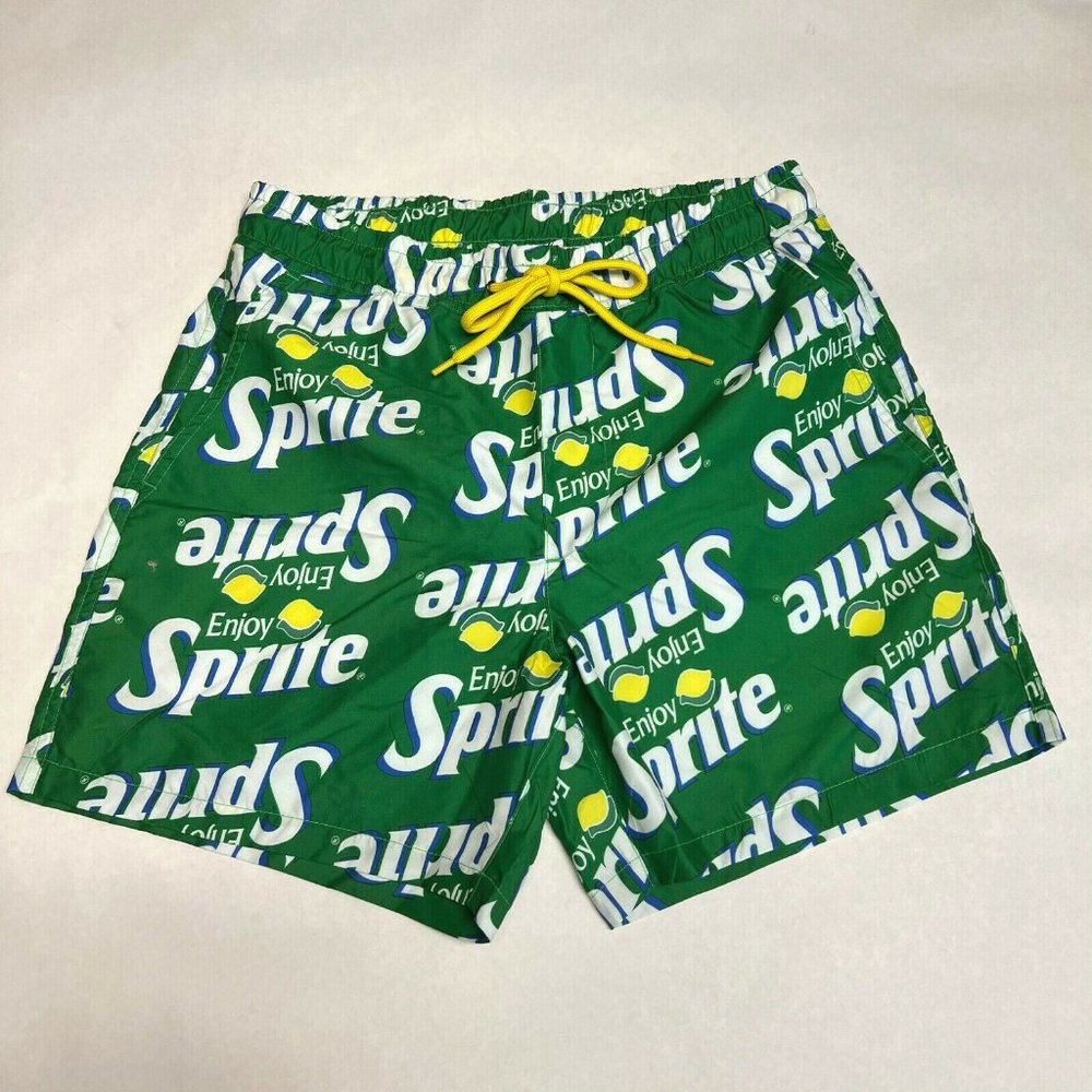 Coca-Cola Men's Swim Trunks "Sprite Logo" - Gem